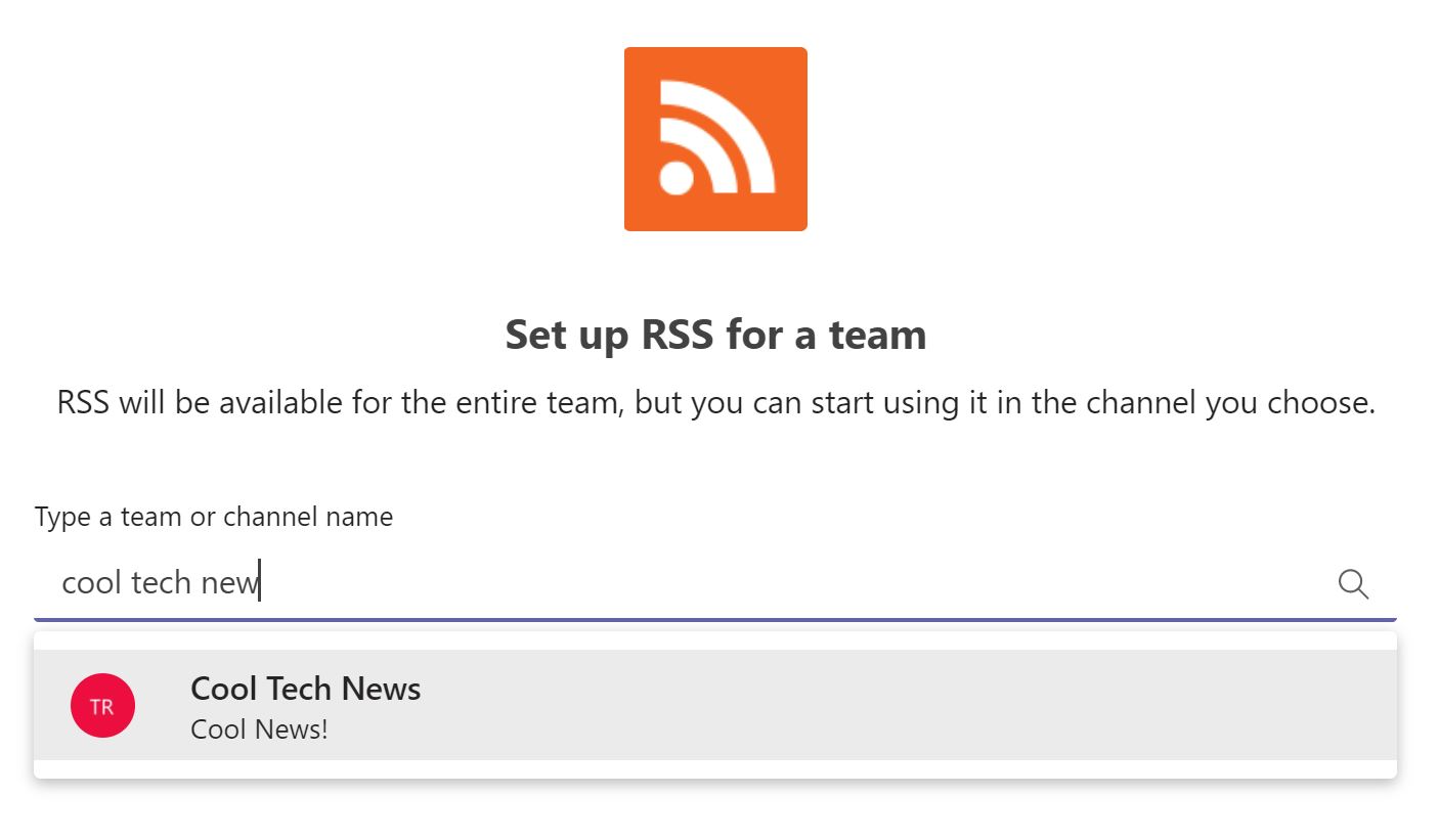 How to Add RSS Feeds to Channels in Microsoft Teams